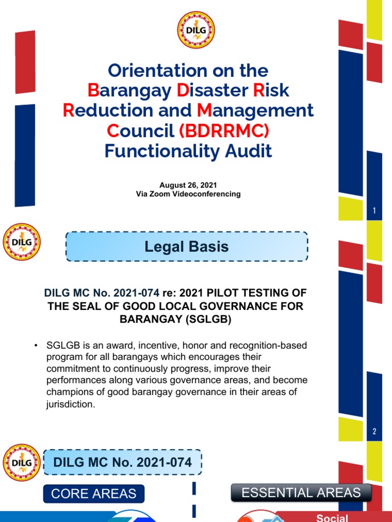 Assessing the Functionality and Preparedness of Barangay Disaster Risk ...