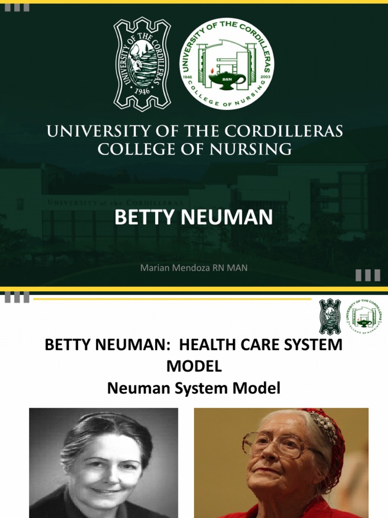Betty Neuman: Marian Mendoza RN MAN | PDF | Nursing | Preventive Healthcare