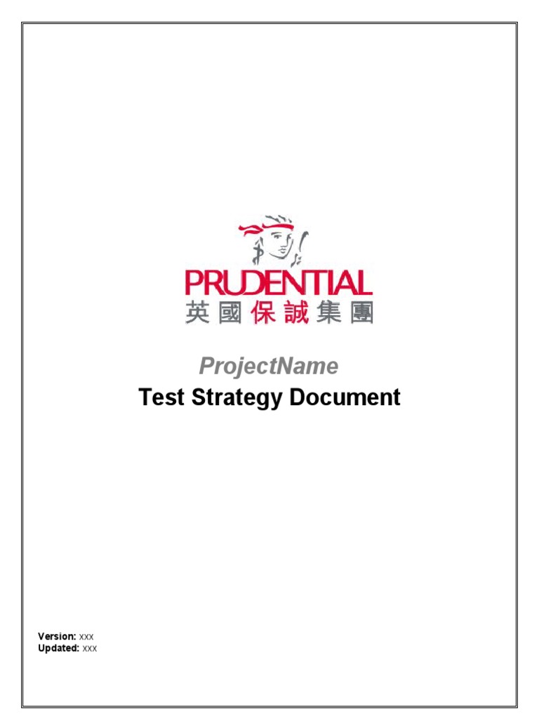 ProjectName Test Strategy Guide | PDF | System | Scope (Computer Science)