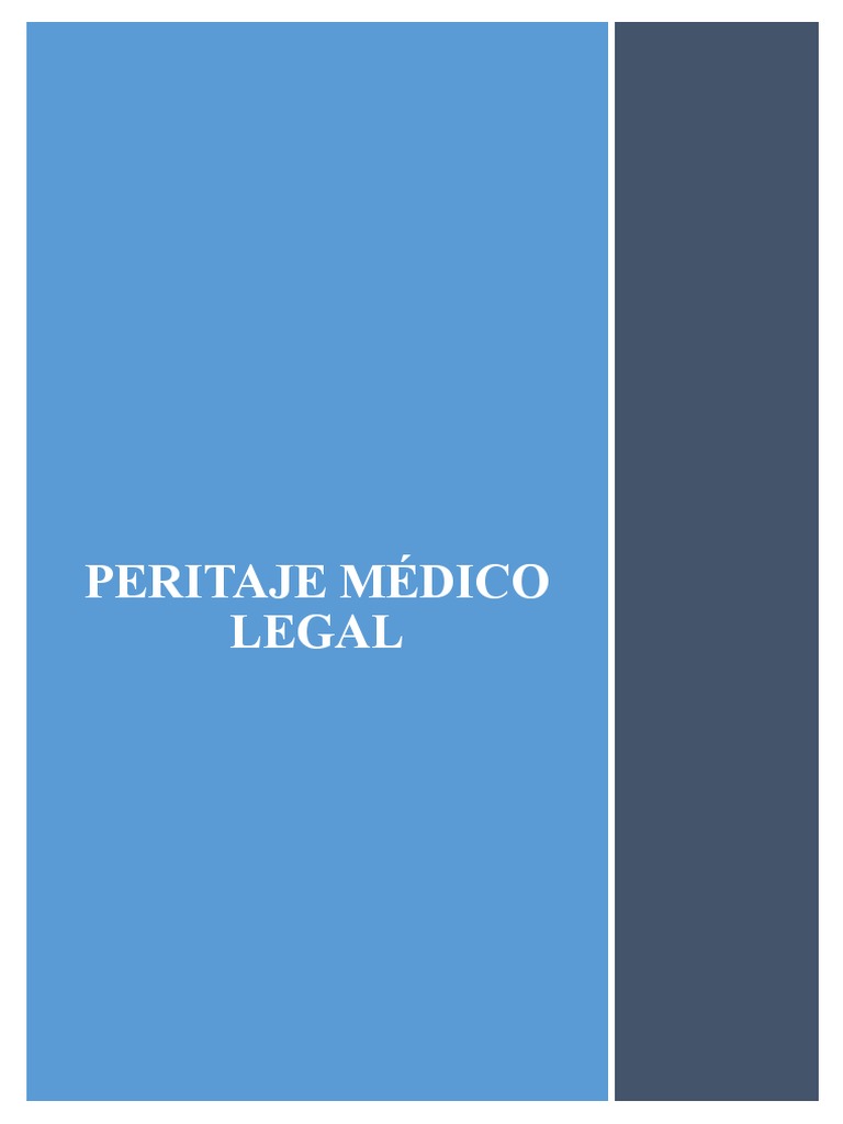 Peritaje Médico Legal en Perú: Guía Completa | PDF | Testigo experto ...