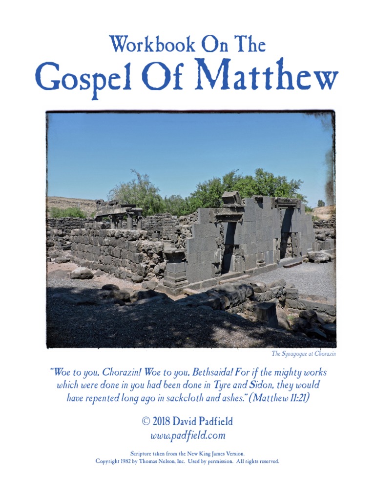 Gospel Of: Workbook On The | PDF | Jesus | Gospel Of Matthew