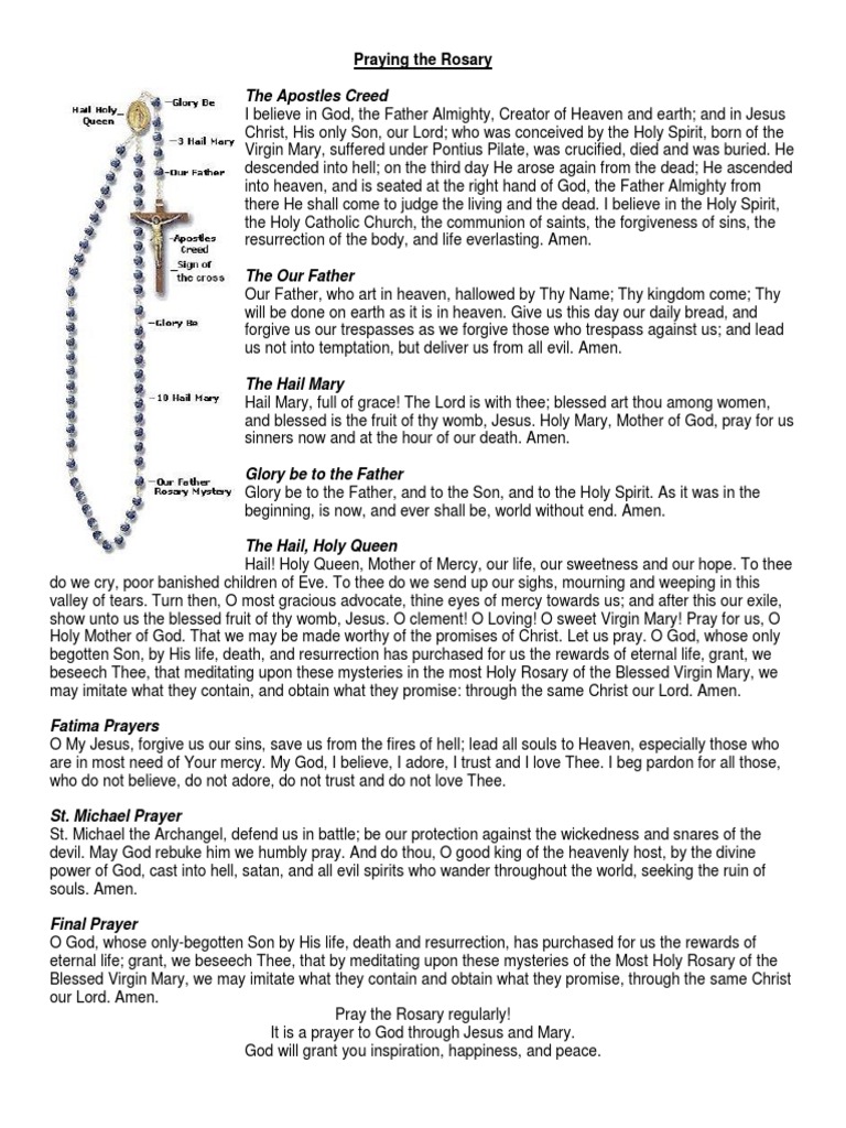 Rosary Prayers and Instructions in Luganda | PDF | God The Father ...