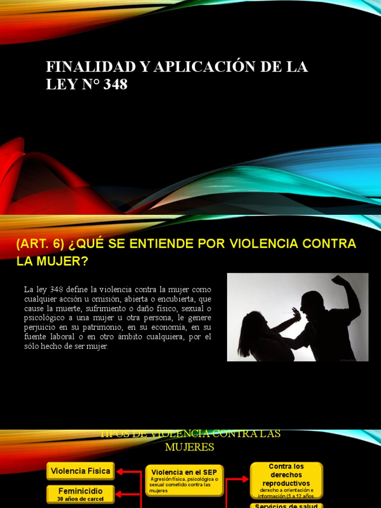 Ley 348 | PDF | La violencia contra las mujeres | Violencia