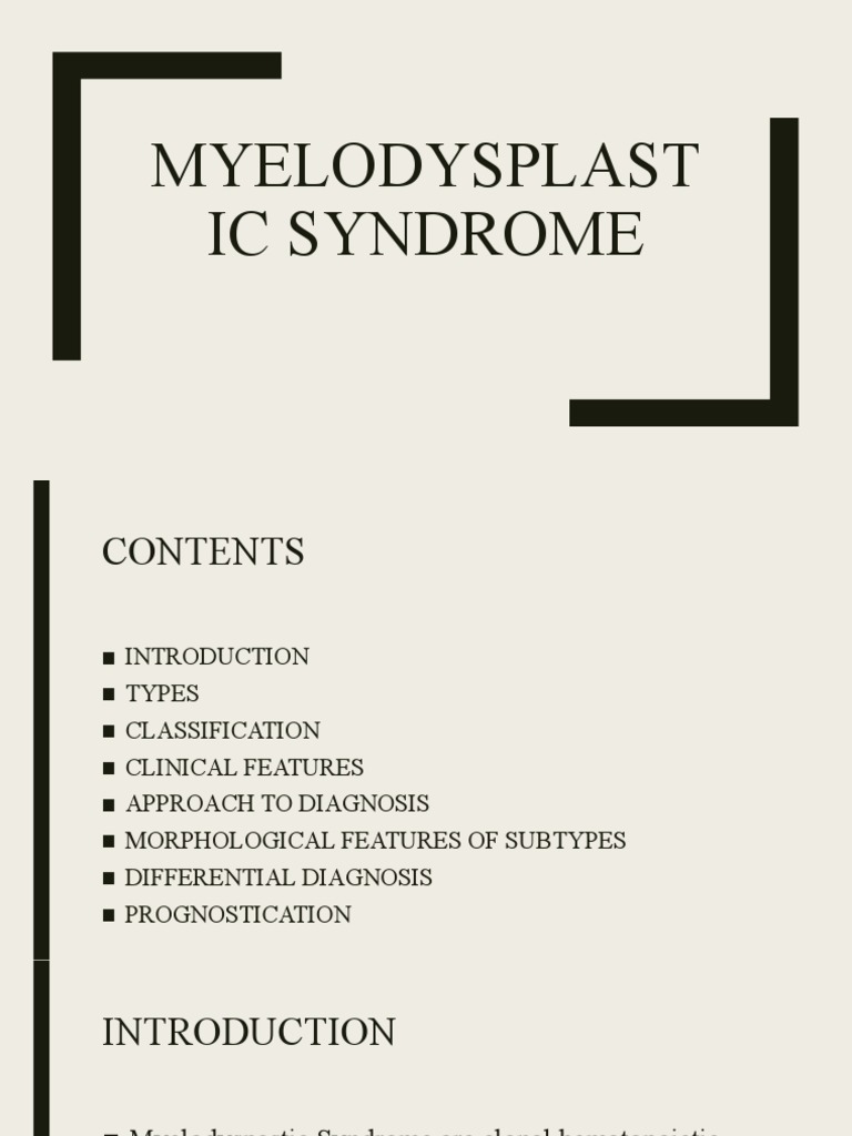 Myelodysplastic Syndrome | PDF | Blood | Immunology
