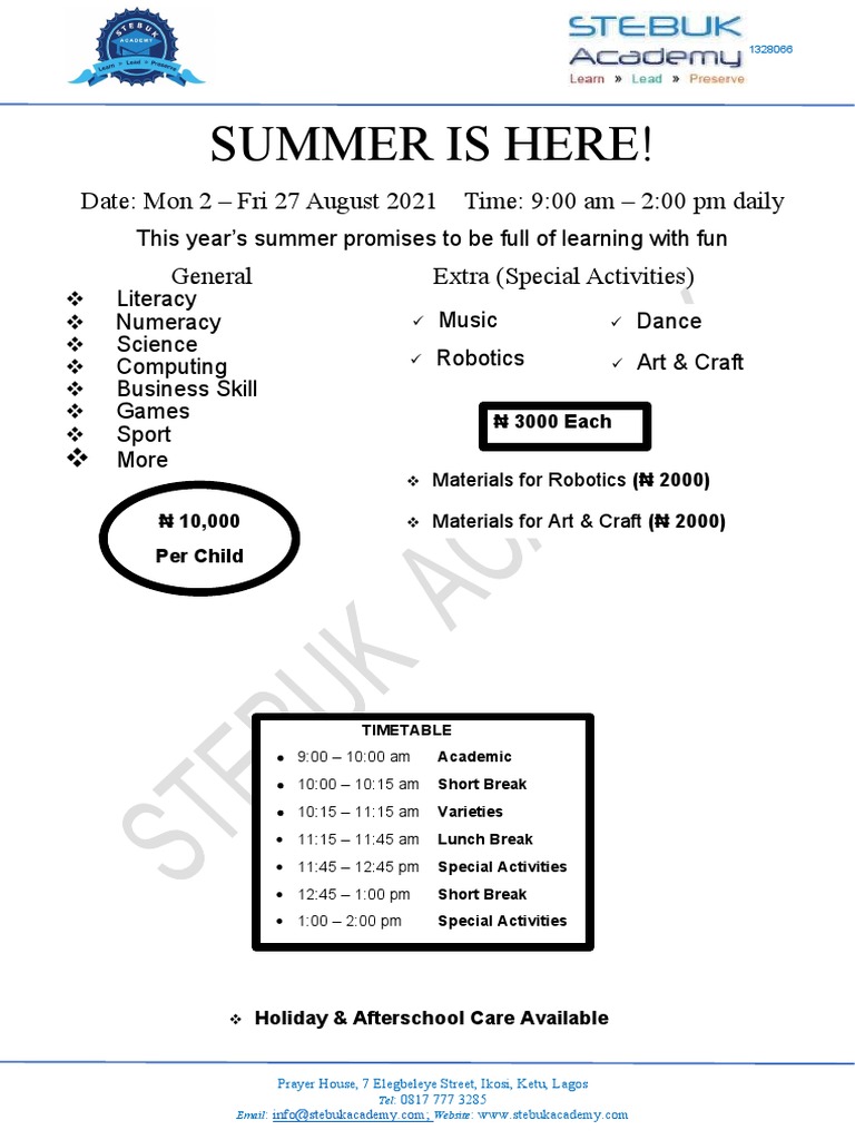 Summer Coaching Letter | PDF