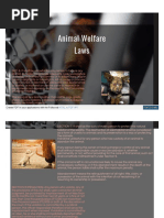 RA 10631: Animal Welfare Overview | PDF