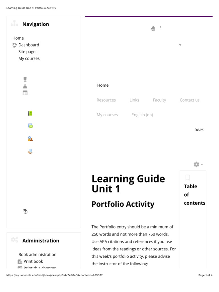 Learning Guide Unit 1 Portfolio Activity | PDF | Cognition | Learning