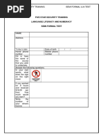Language, Literacy and Numeracy (LLN) Test | PDF | Literacy | Cognition