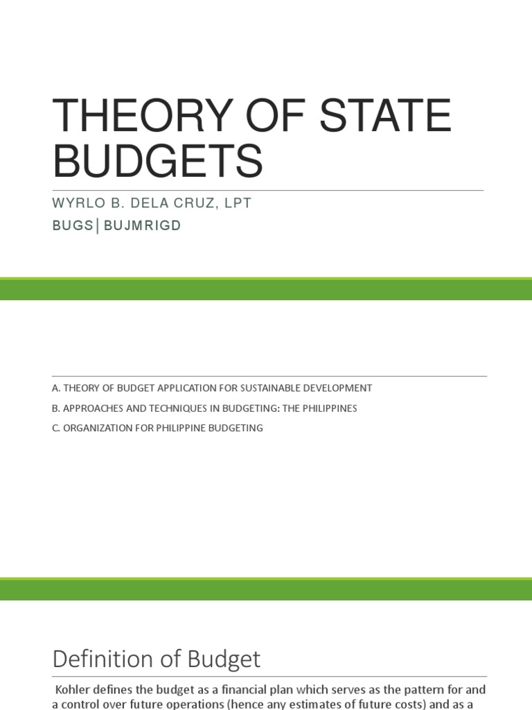 A Comprehensive Overview of Government Budgeting Theory and Practices ...