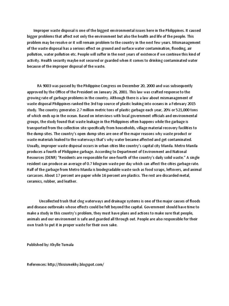 Improper Waste - Related Study | PDF | Waste | Waste Management