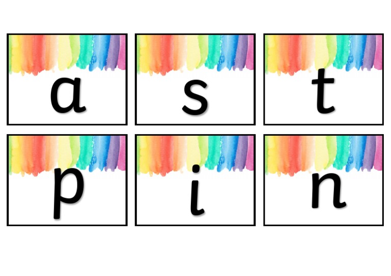 Phonics Flashcards (SATPIN) | PDF