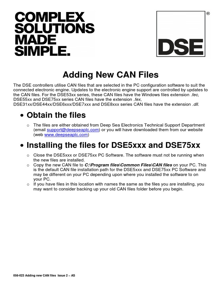 056-023 Adding New CAN Files | PDF | Computer File | Directory (Computing)
