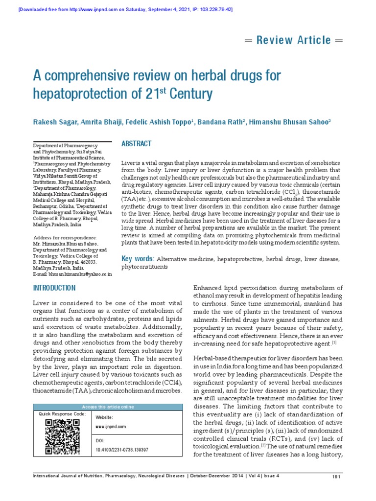 Hepatoprotective Drugs Multiple-Unlocked | PDF | Polyphenol | Flavonoid