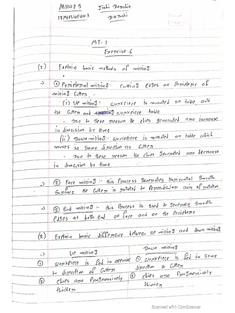 Mh025 Darshit Joshi Mt-1 Exercise 6 | PDF