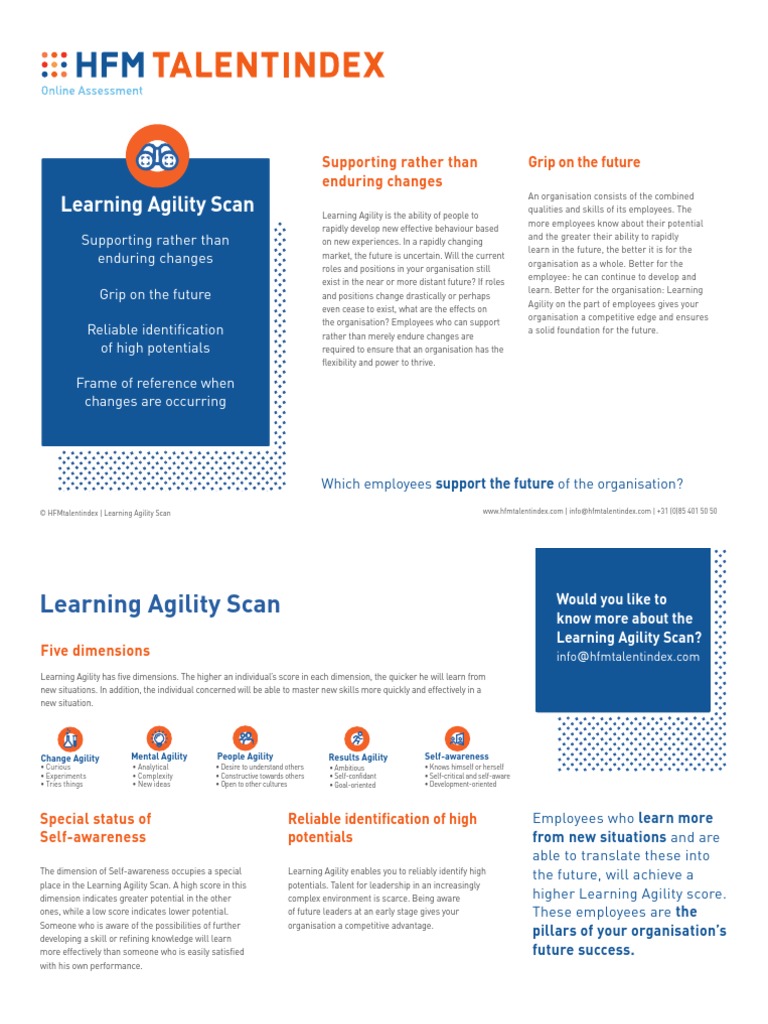 HFMtalentindex Learning Agility Scan ColI9sO | PDF | Self Awareness ...