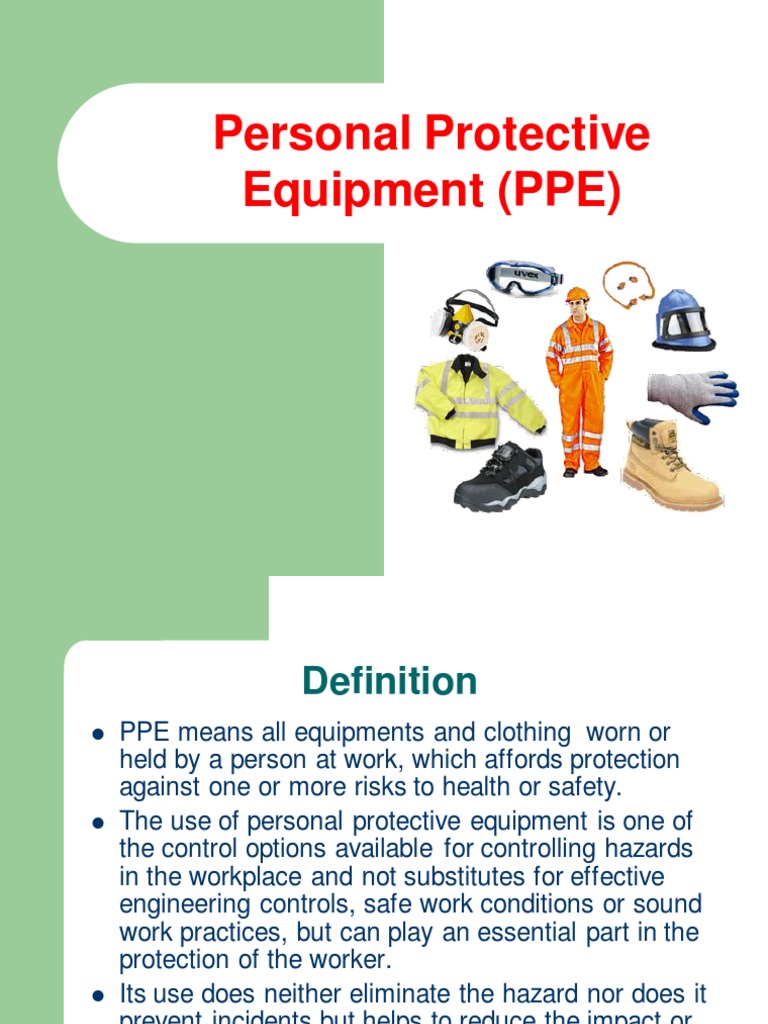 Ppe & Its Types | PDF | Personal Protective Equipment | Safety