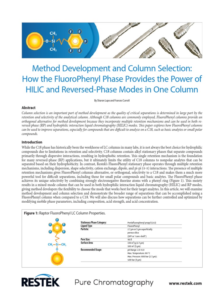 Method Development and Column Selection: How The Fluorophenyl Phase ...