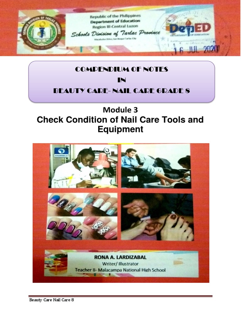 TLE 8 Nail Care Module 3 | PDF | Disinfectant | Sterilization ...