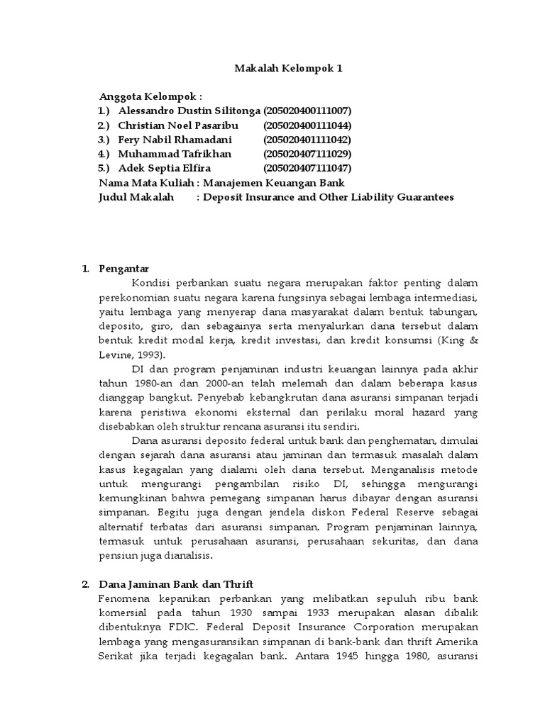 Makalah Kelompok 1 - MKB | PDF