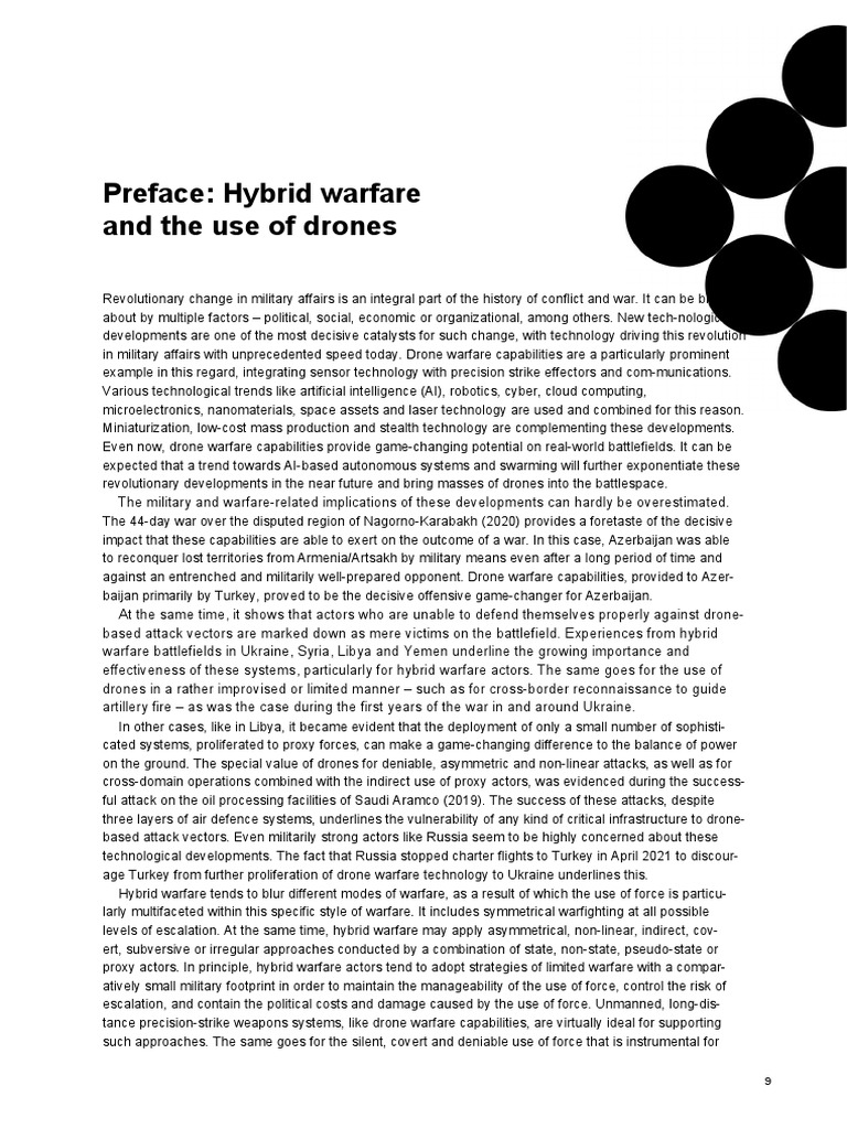 Impact of Drones in Hybrid Warfare | PDF | Unmanned Aerial Vehicle ...
