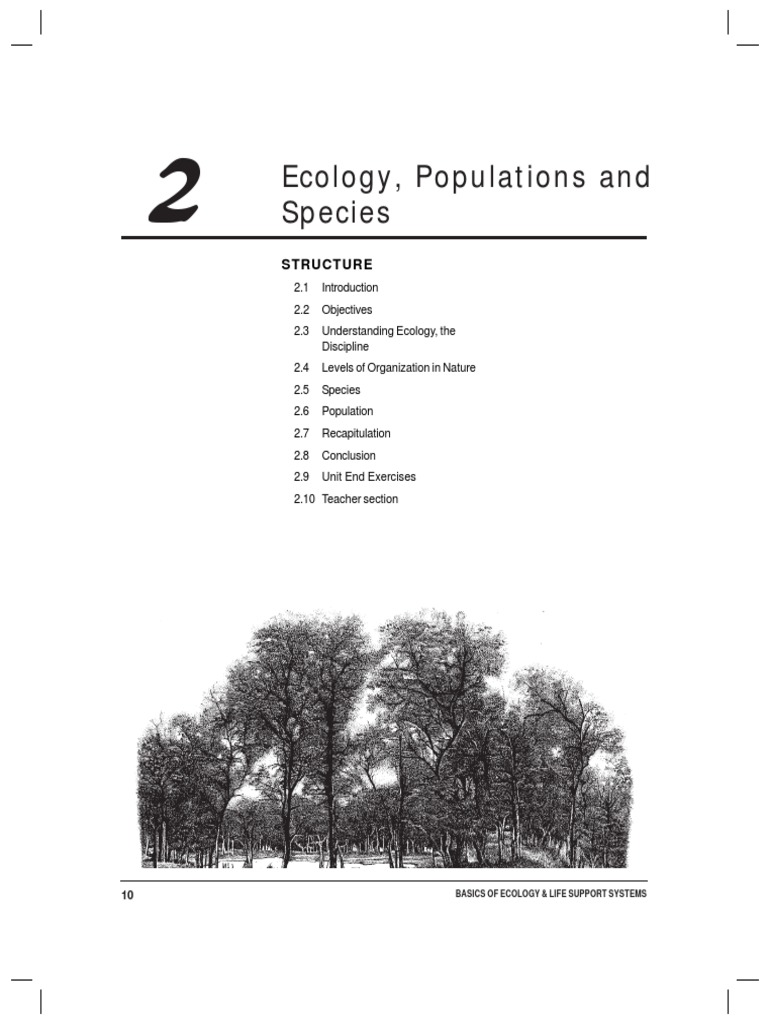 Ecology, Populations and Species: Structure | PDF | Ecology | Natural ...