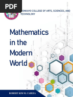 MODULE in Mathematics in The Modern World Unit 1 | PDF | Abstraction ...