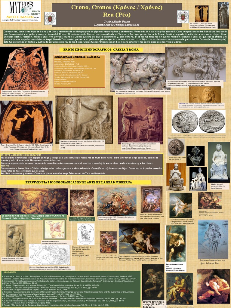 Crono y Rea | PDF | Mitología | Literatura griega antigua
