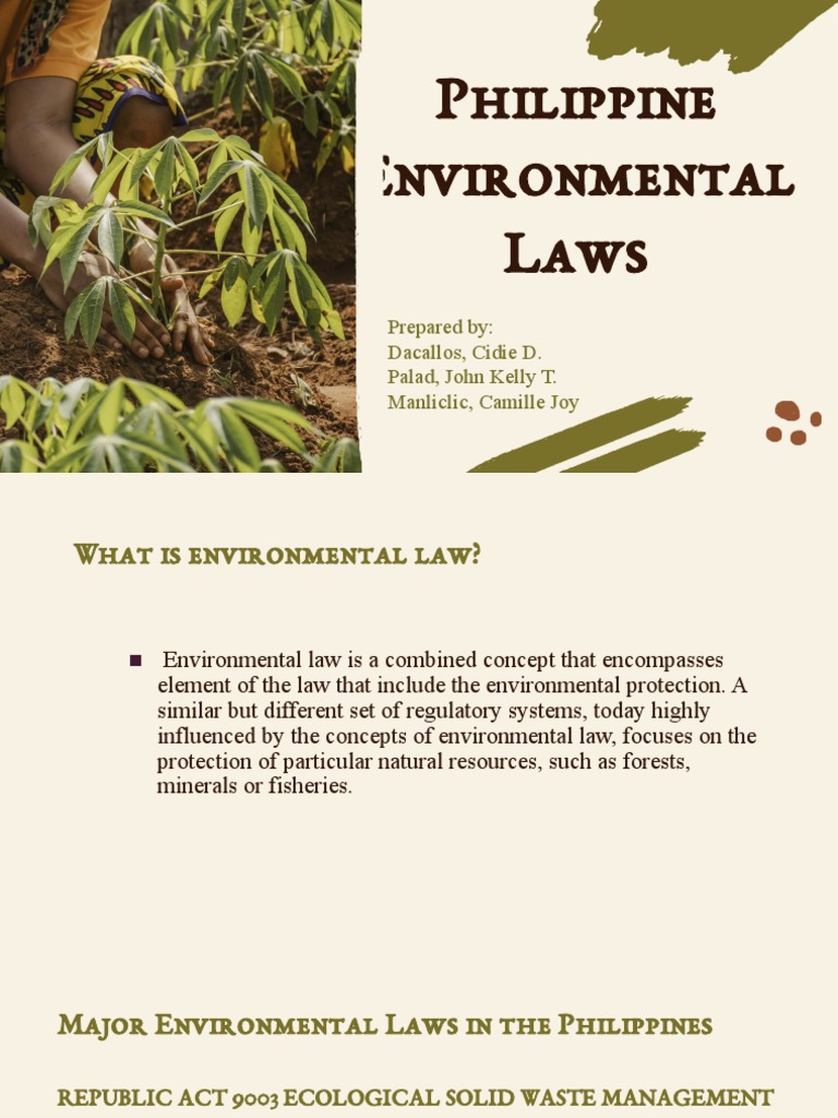 Major Environmental Laws in the Philippines | PDF | Environmental Law ...