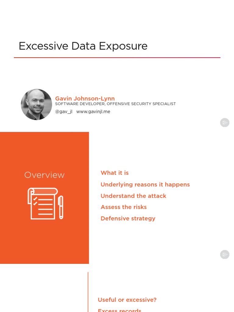 Excessive Data Exposure Slides | PDF