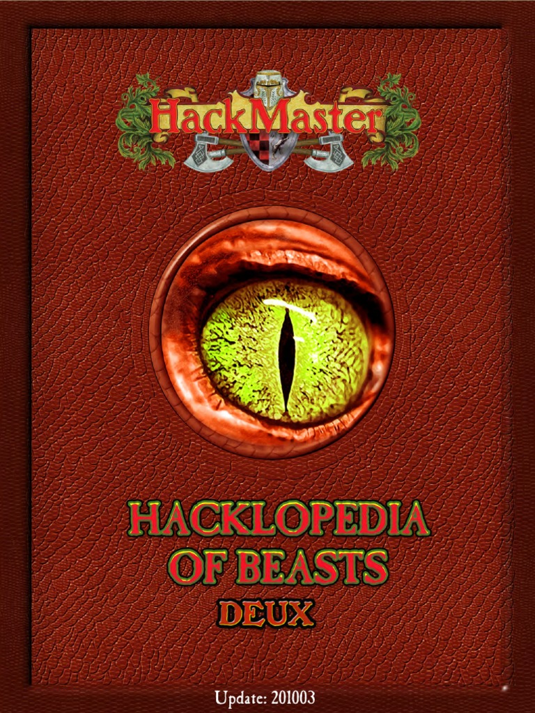 HackMaster 5e Hacklopedia of Beasts 2 | PDF
