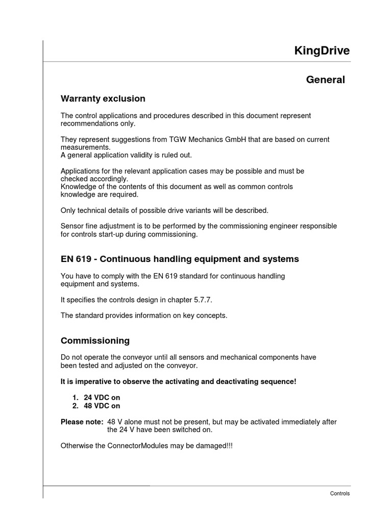 KingDrive Controls Documentation | PDF | Power Supply | Electric Power
