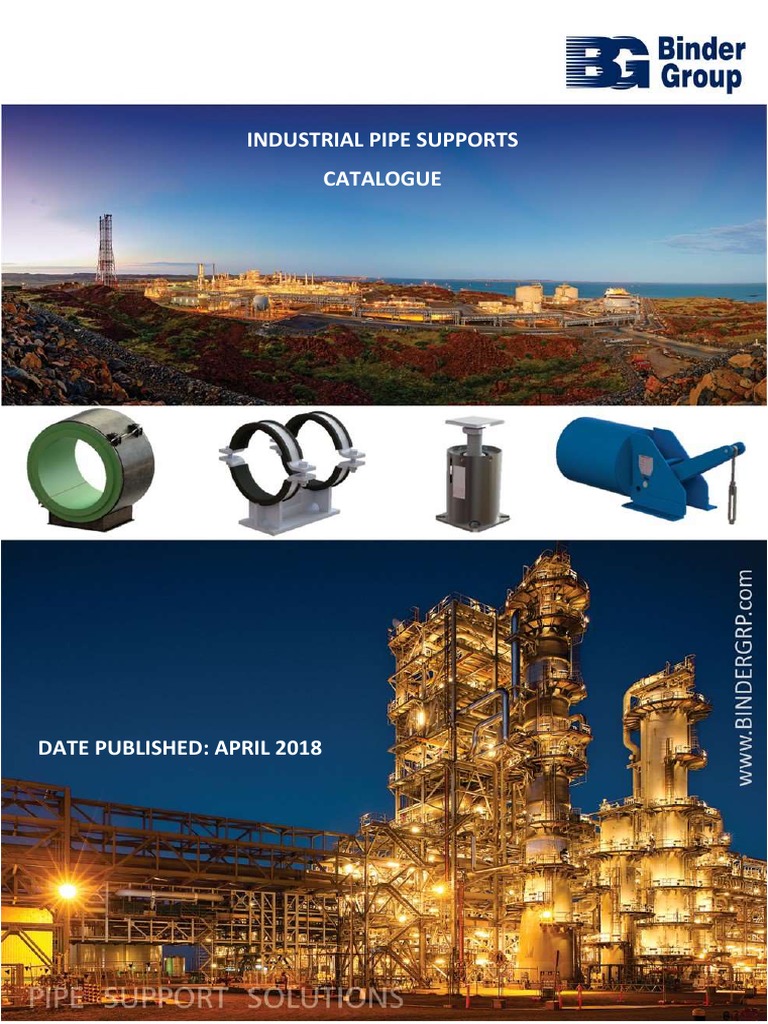 Industrial Pipe Supports Catalogue | PDF | Pipe (Fluid Conveyance) | Screw