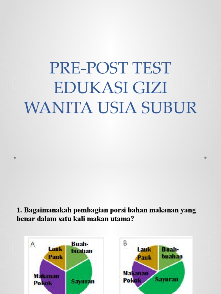 Pre-Post Test Edukasi Gizi | PDF