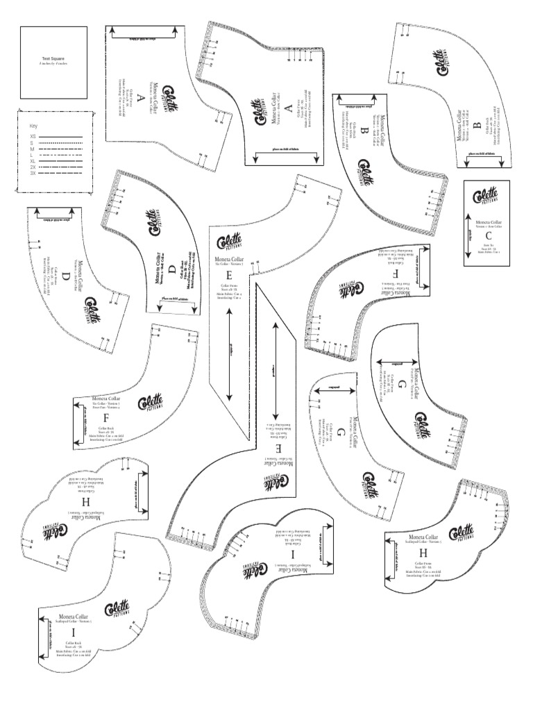 Colette Patterns 0006 Moneta Extras Patterns Wide | PDF | Computer ...
