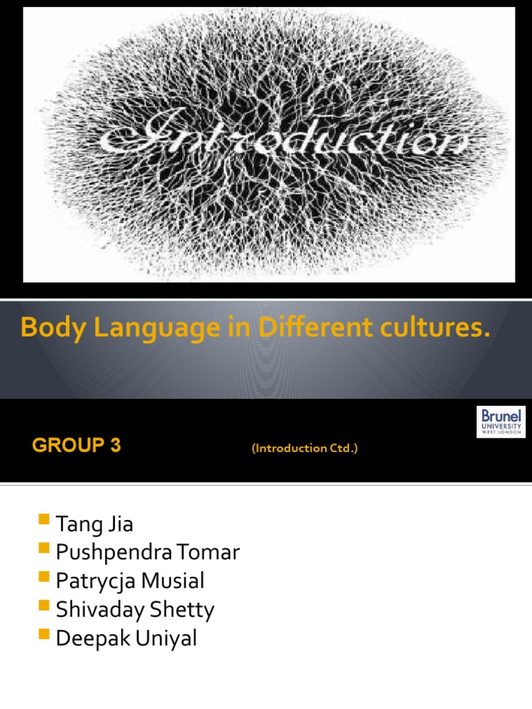 Culture & Body Language (Apr.2) | PDF | Body Language | Semiotics