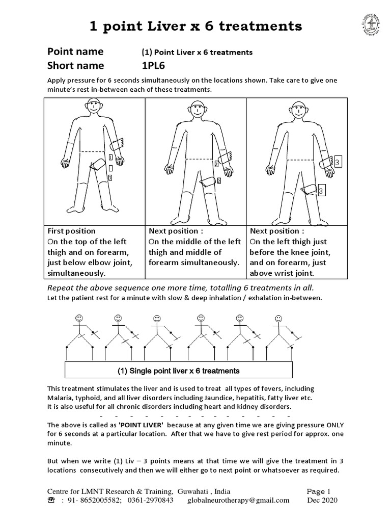 Six Point Liver Meridian Acupressure Treatment for Fever, Liver ...