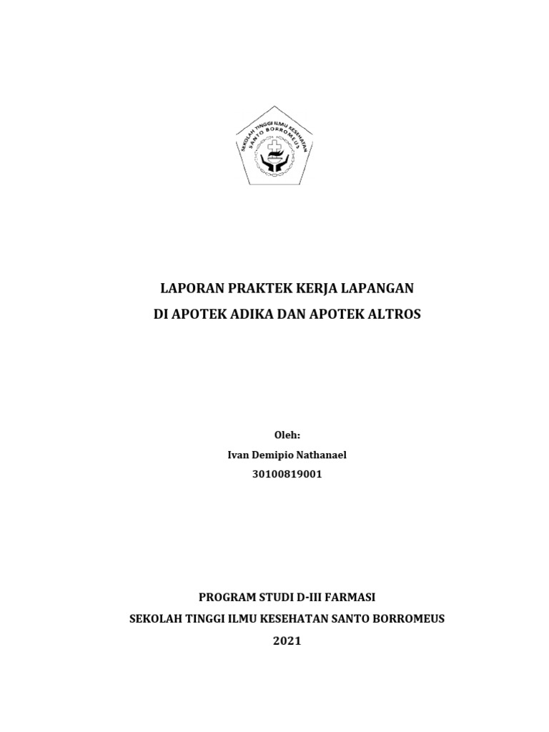 Laporan Pkl Di Apotek Pdf