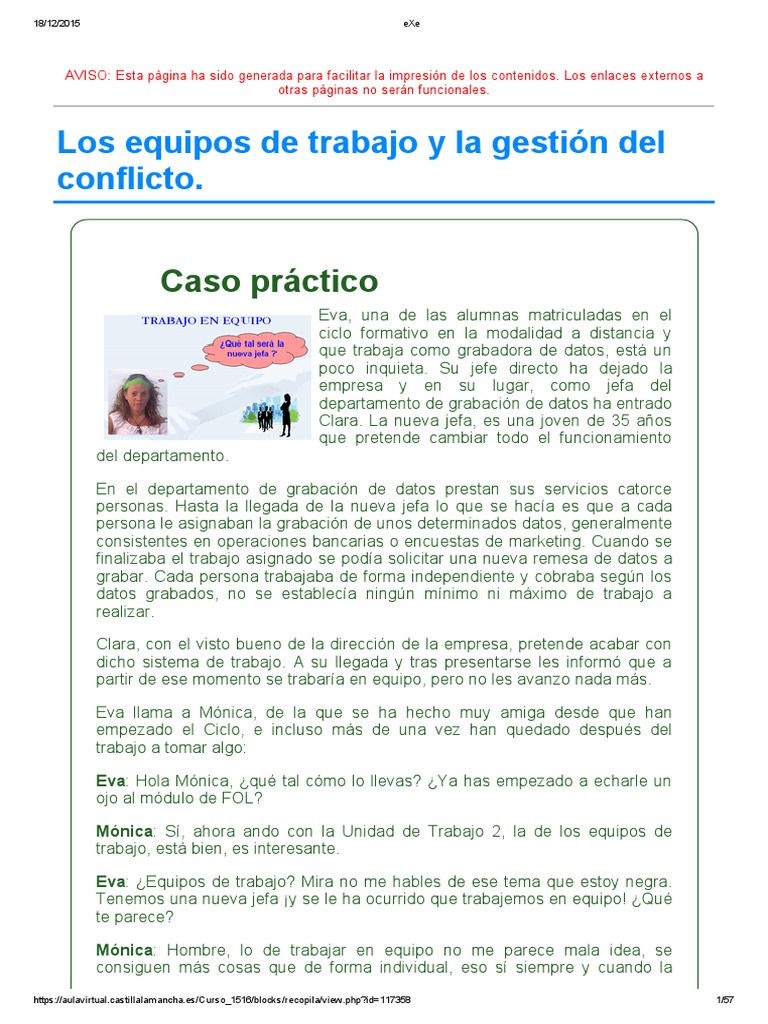 Fol Tema 2 Los Equipos de Trabajo y La Gestión Del Conflicto | PDF ...