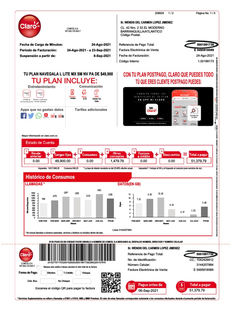 Tu Plan Incluye:: Con Tu Plan Postpago, Claro Que Puedes Todo Tú Que Eres Cliente Postpago ...