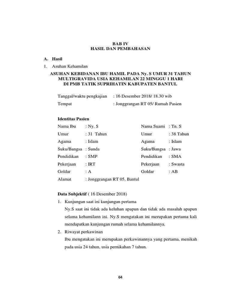 Bab IV | PDF | Kesehatan Holistik