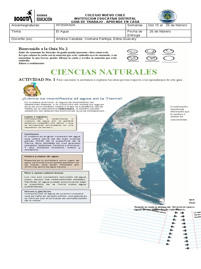 Guia 2 El Agua Parte 1 | PDF | Agua | Tierra