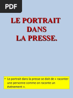 Découvrir le Portrait Journalistique | PDF | Portrait | Journalisme