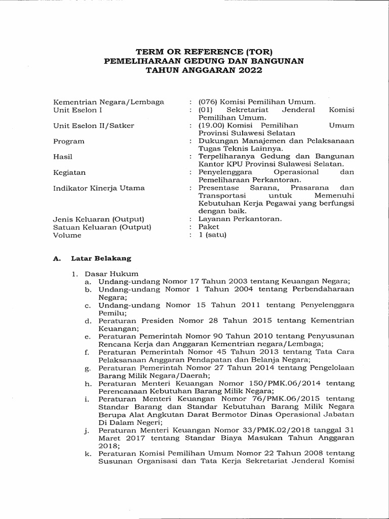 Tor Rab Gedung | PDF