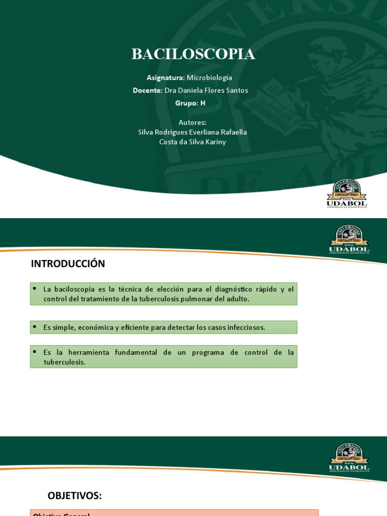 BACILOSCOPÍA | PDF | Tuberculosis | Especialidades Medicas