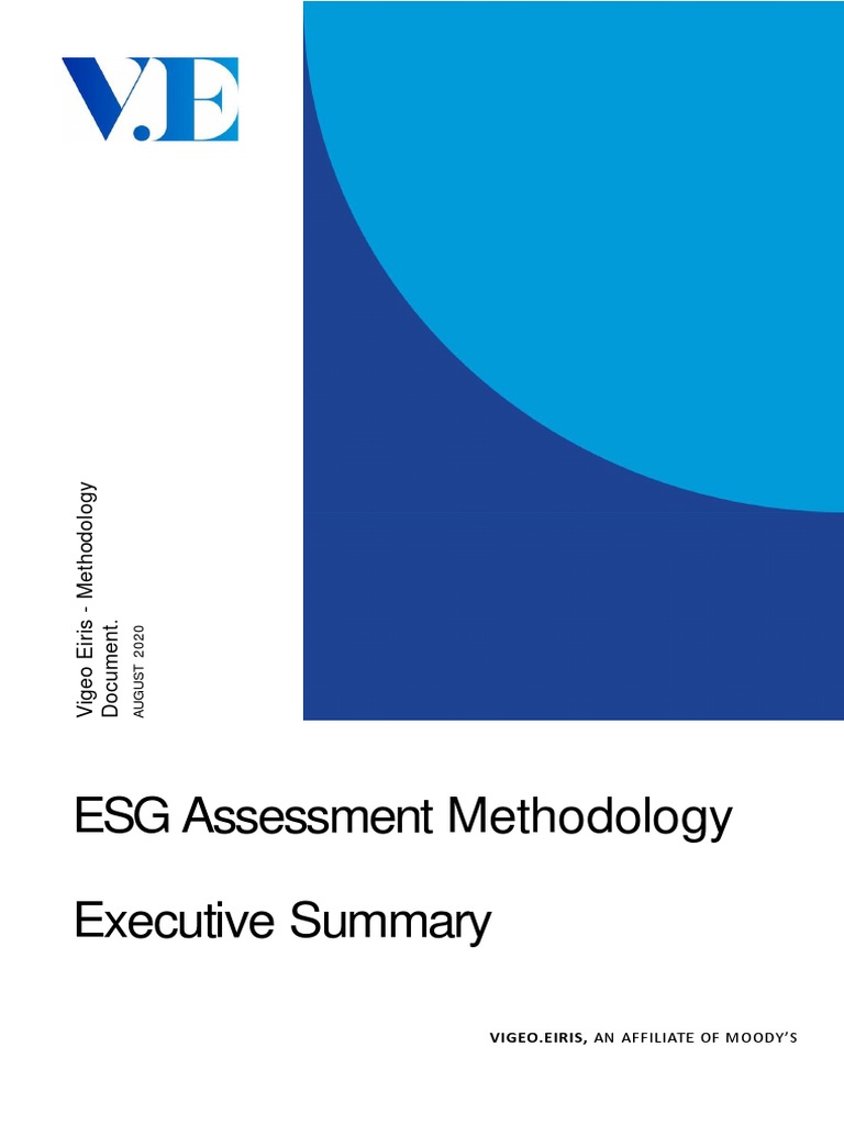 ESG Assessment Methodology Executive Summary: Vigeo - Eiris, An Affiliate of Moody'S | PDF ...
