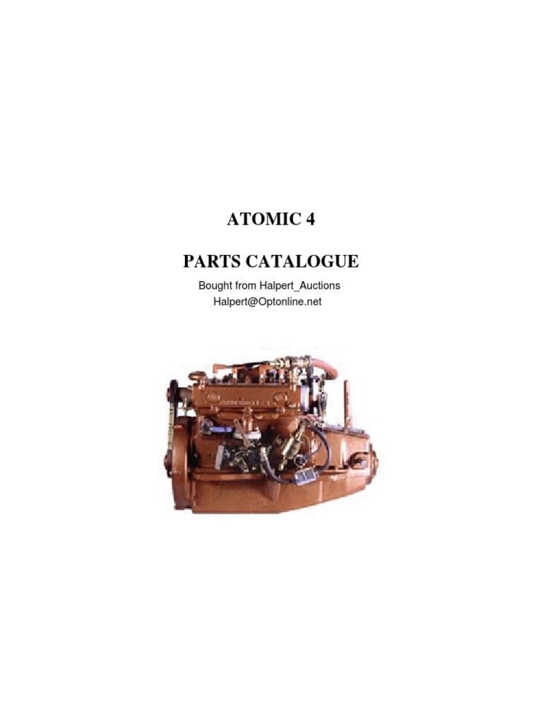 Atomic 4 Illustrated Parts Catalog | PDF | Piston | Distributor