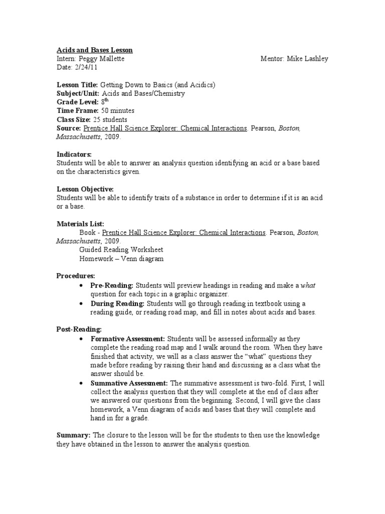 Formal Lesson Outline | PDF | Career & Growth | Science & Mathematics