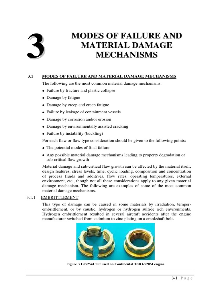 Material Failure & Damage Mechanisms | PDF | Corrosion | Fracture