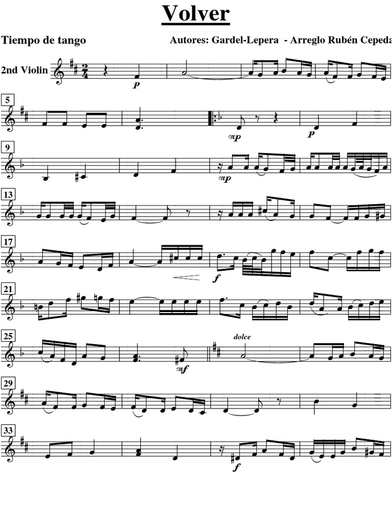 Volver 2º Violín | PDF | Ouverture (échecs) | Échecs