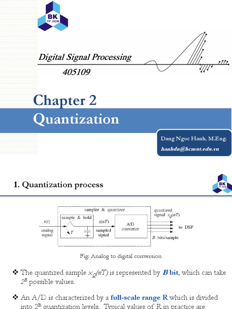 Chapter 2 Quantization | PDF | Analog To Digital Converter | Signal To ...